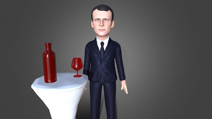 Emmanuel-macron-3d-model 3D models - Sketchfab