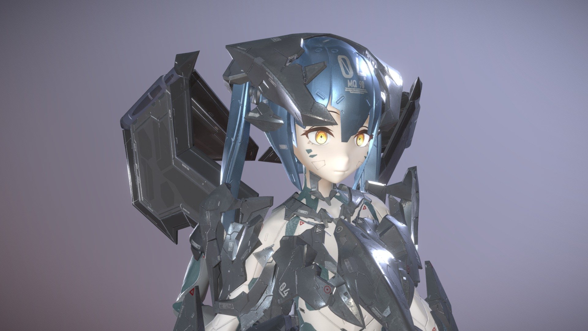 MQ-90 Unit-04 - 3D model by ベア猫 / Beaneko (@gomiyarousama) [61ac6f0 ...