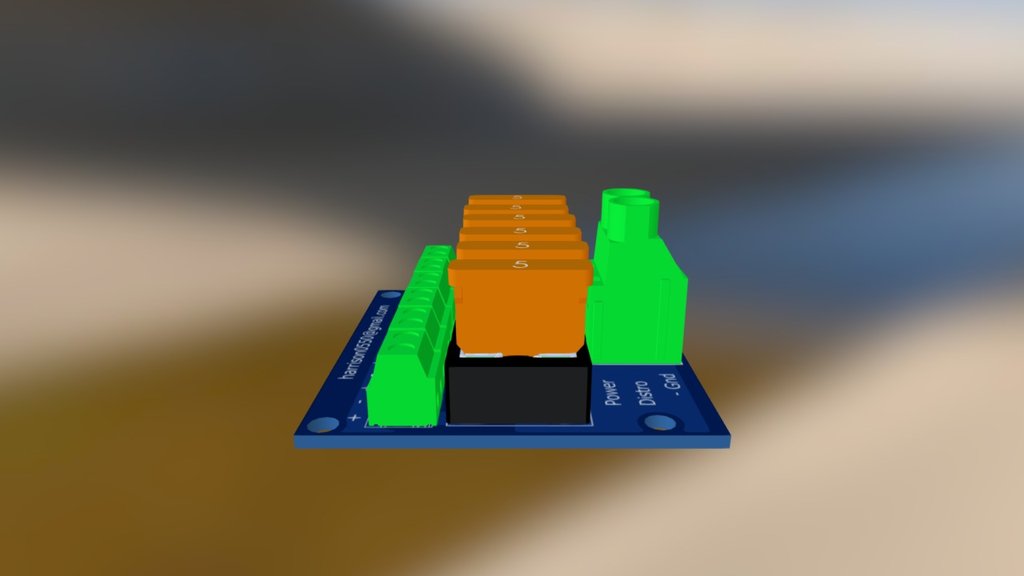 Power Distro Board - 3D model by harrison0550 [61acbb2] - Sketchfab