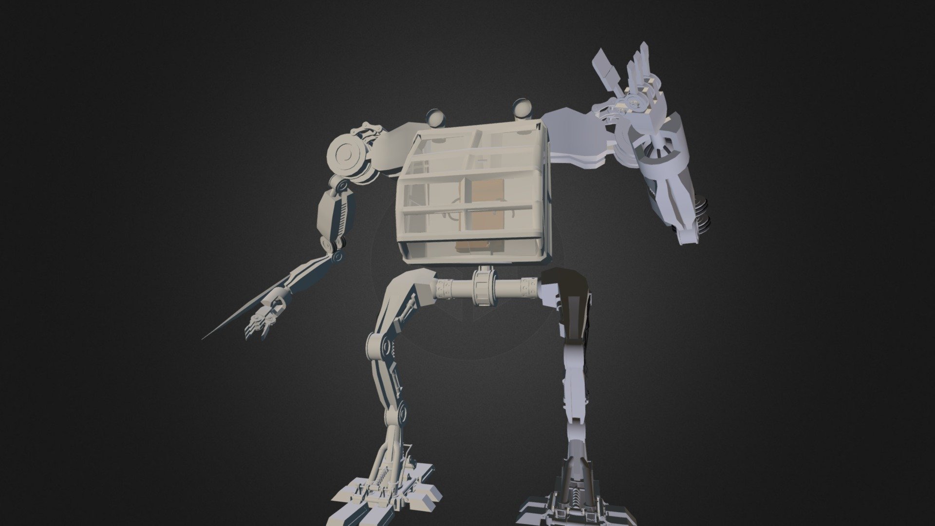 Exosquelette - 3D model by misterblacksuit [61ad88e] - Sketchfab