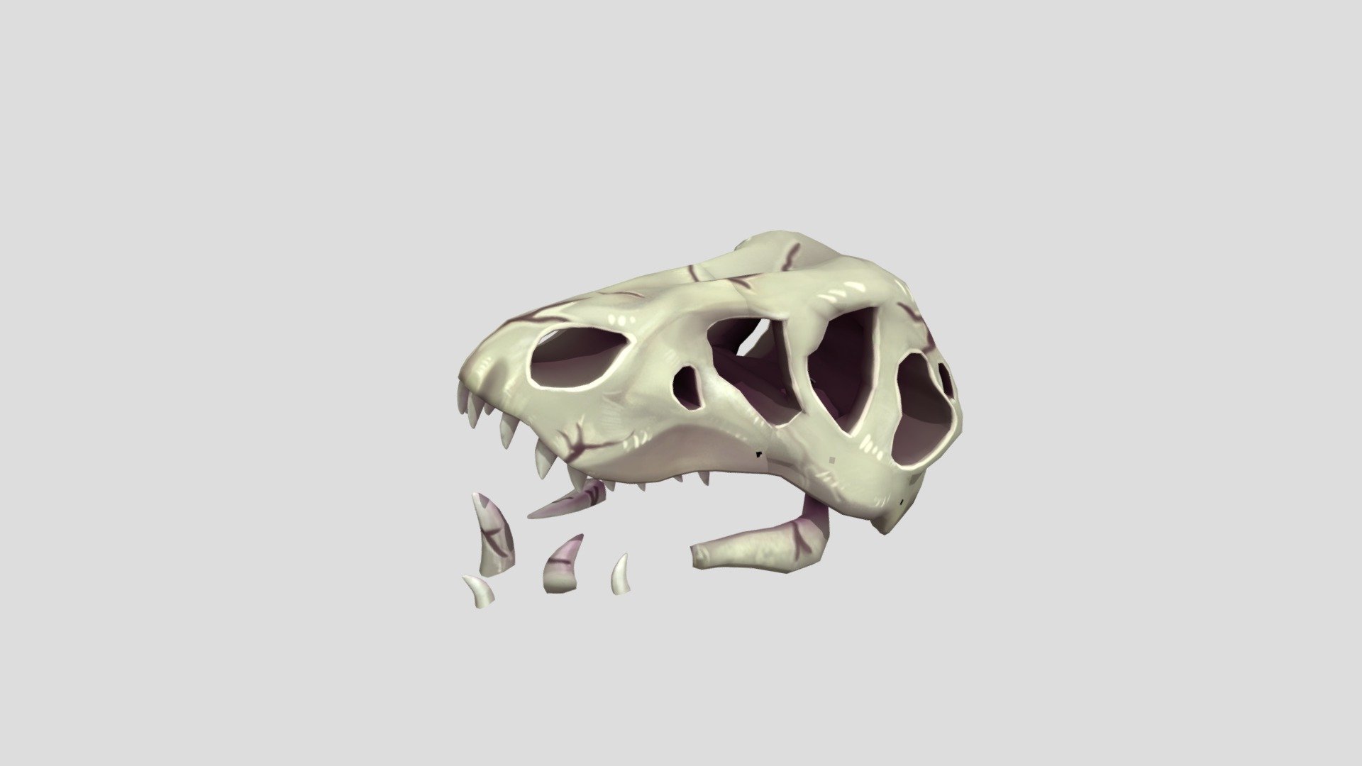 Broken T-Rex Skull - 3D model by DhyogoVandresen [61afa18] - Sketchfab