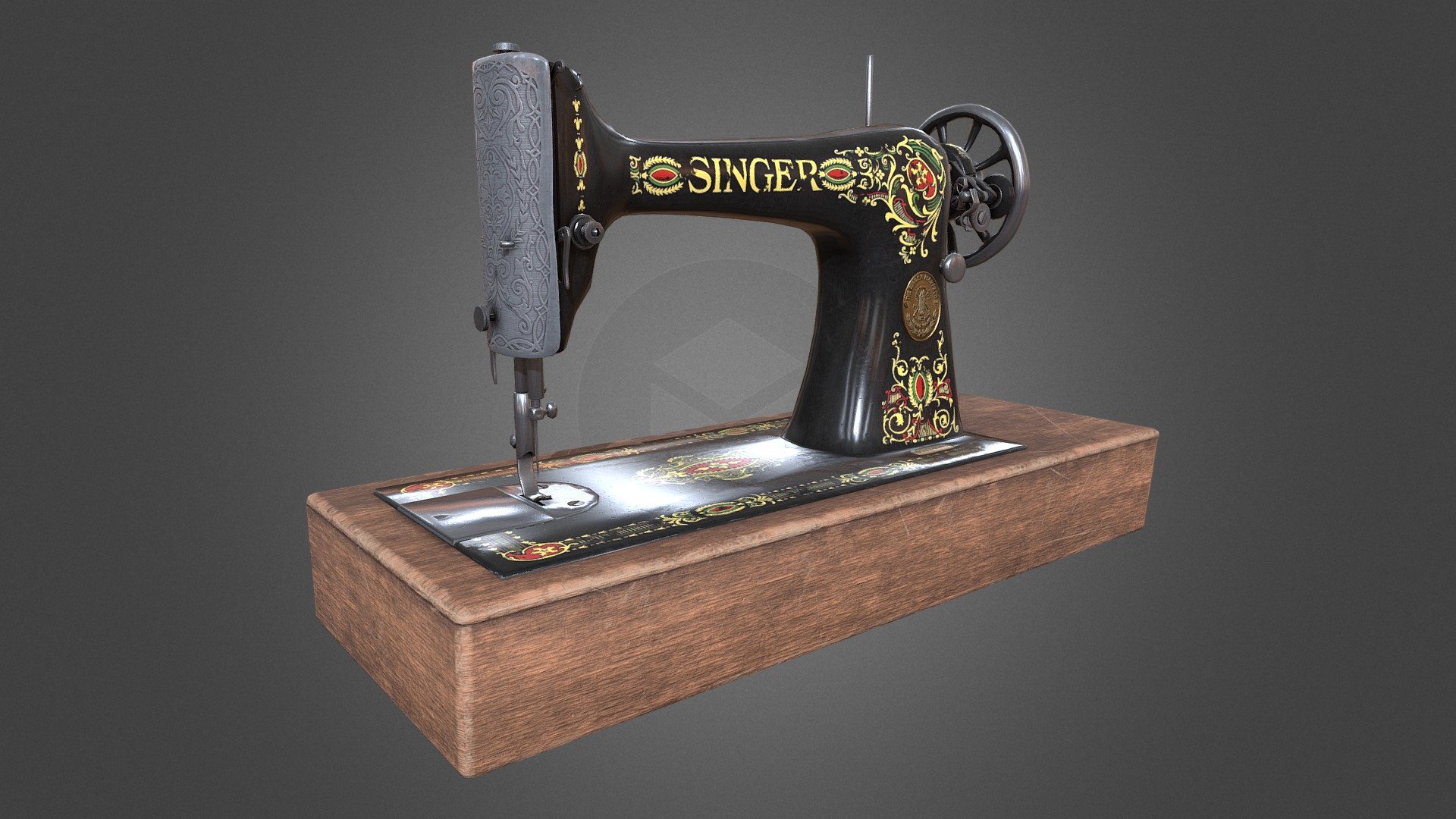 Sewing machine Singer 66 - 3D model by Sara (@saragrzelak) [61b125a ...