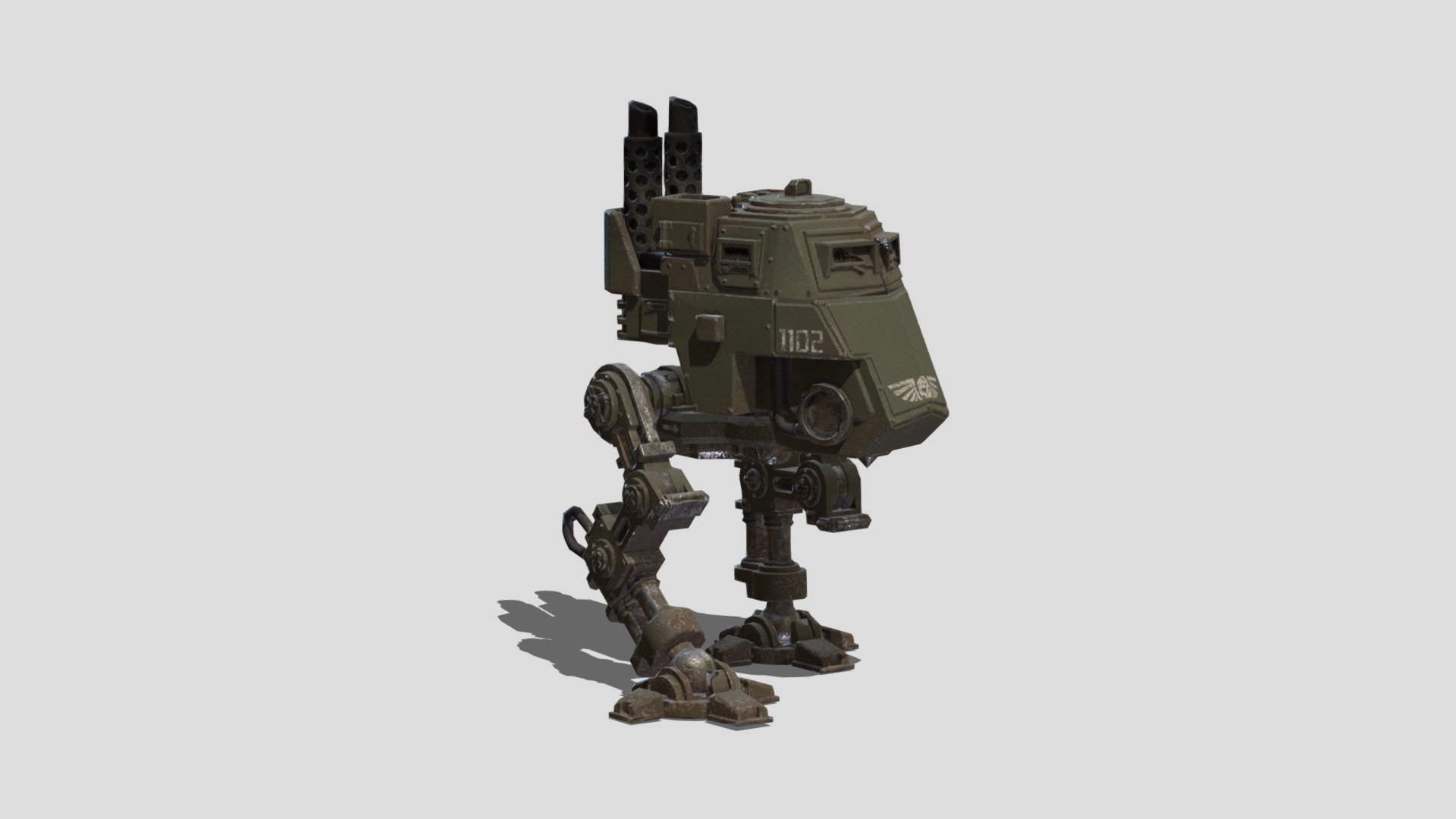 Imperial Guard Sentinel - 3D model by GrimmGitz (@oshjavid) [61b17fd ...