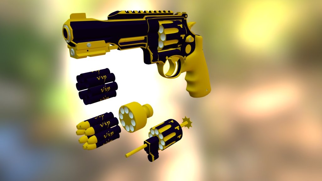 R8 Revolver | V.I.P - 3D model by TevKev [61b21ea] - Sketchfab