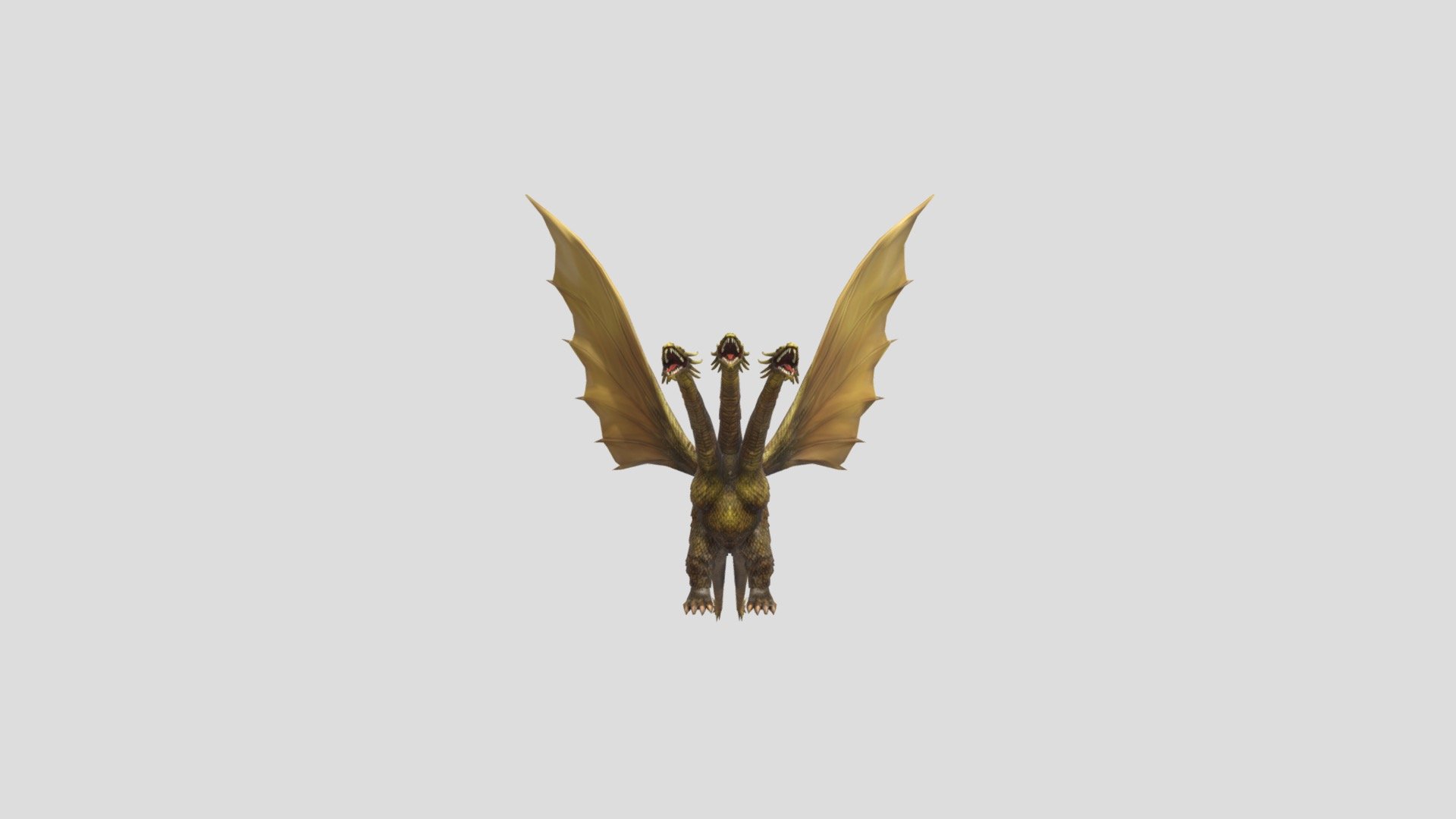 PS4 King Ghidorah - Download Free 3D model by Modbuff (@CGreature ...