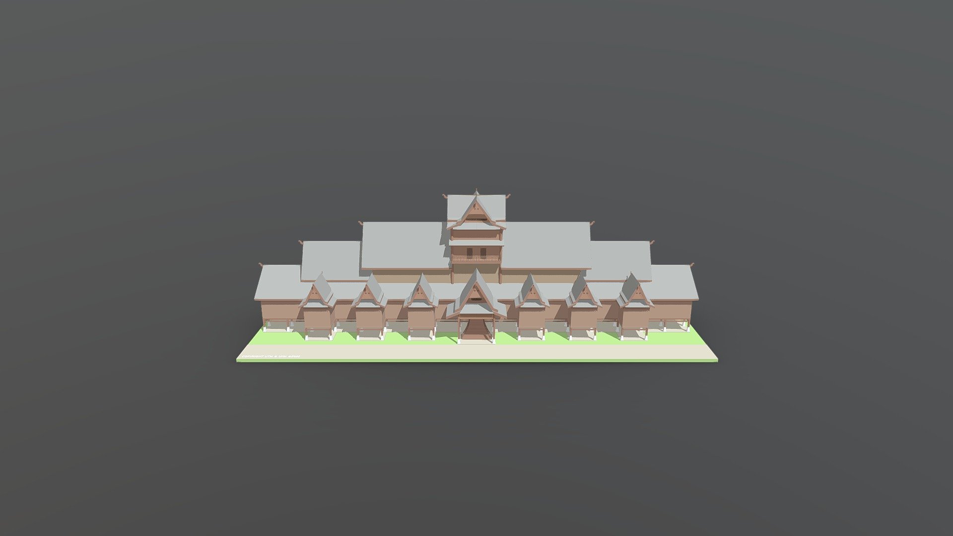 Istana Melaka - 3D model by Hairul Fadli (@theseventhstring) [61b7339 ...