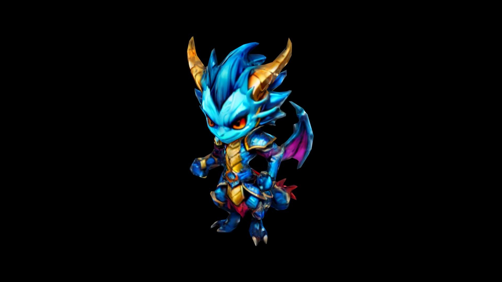 Fierce Blue Dragon - Download Free 3D model by klrxyz [61bb738] - Sketchfab