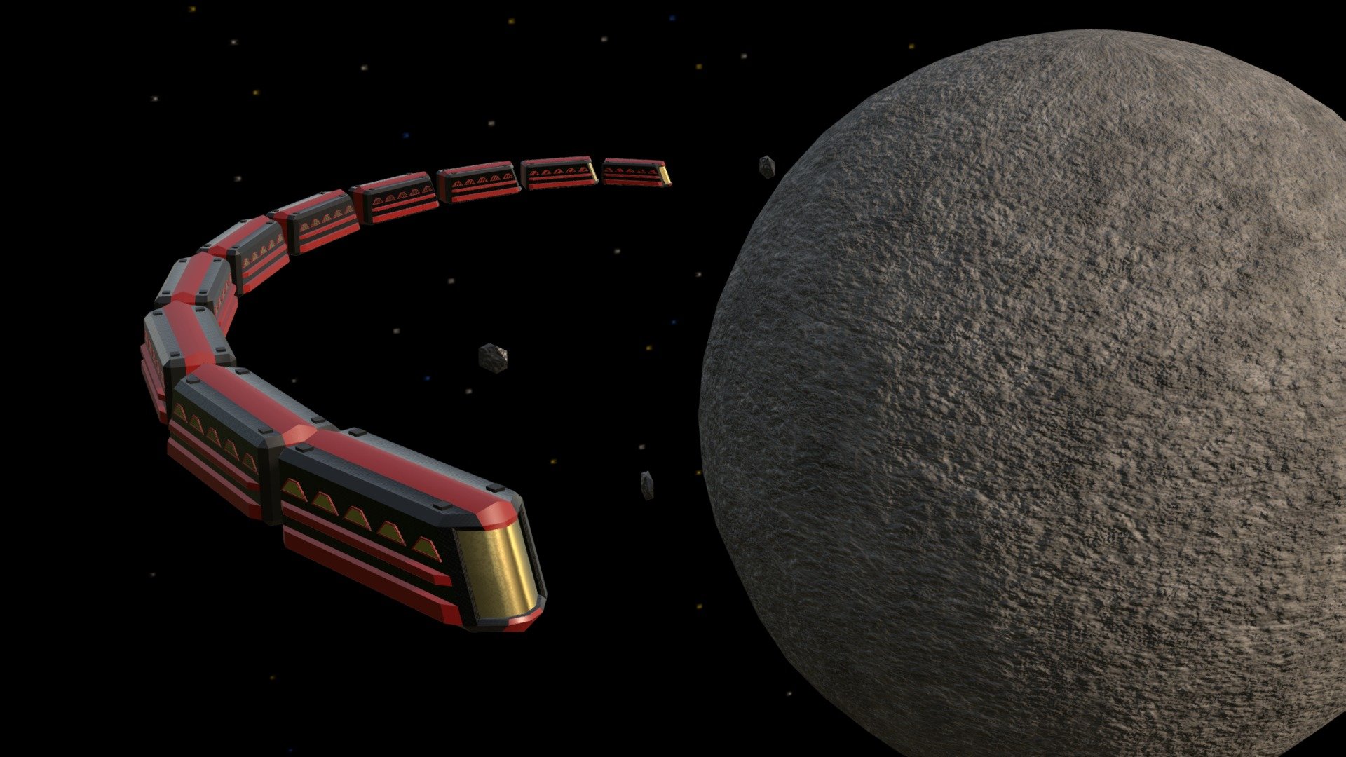 SpaceTrainScene - 3D model by Aadams18266 [61bc800] - Sketchfab