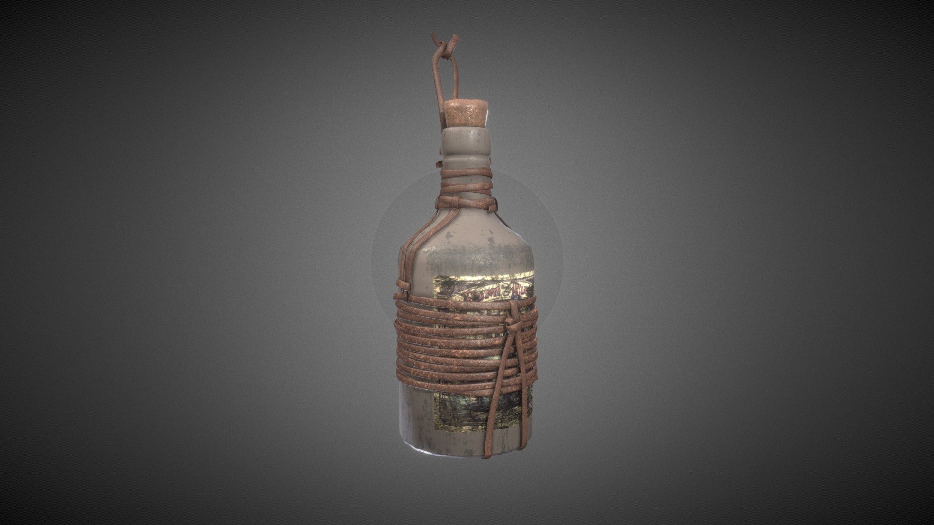 Old pirates rum bottle - 3D model by janexx (looking for work) (@janexx ...