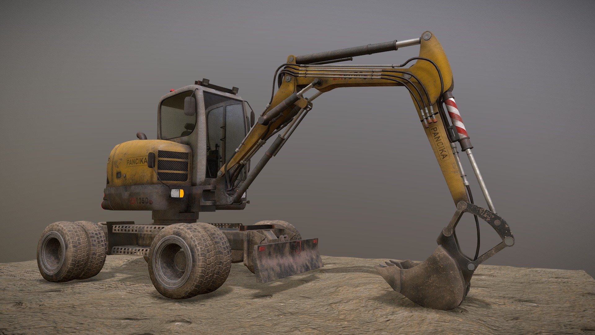 Excavator - 3D model by Pancika Design Studio (@pancikadesign) [61c0073 ...