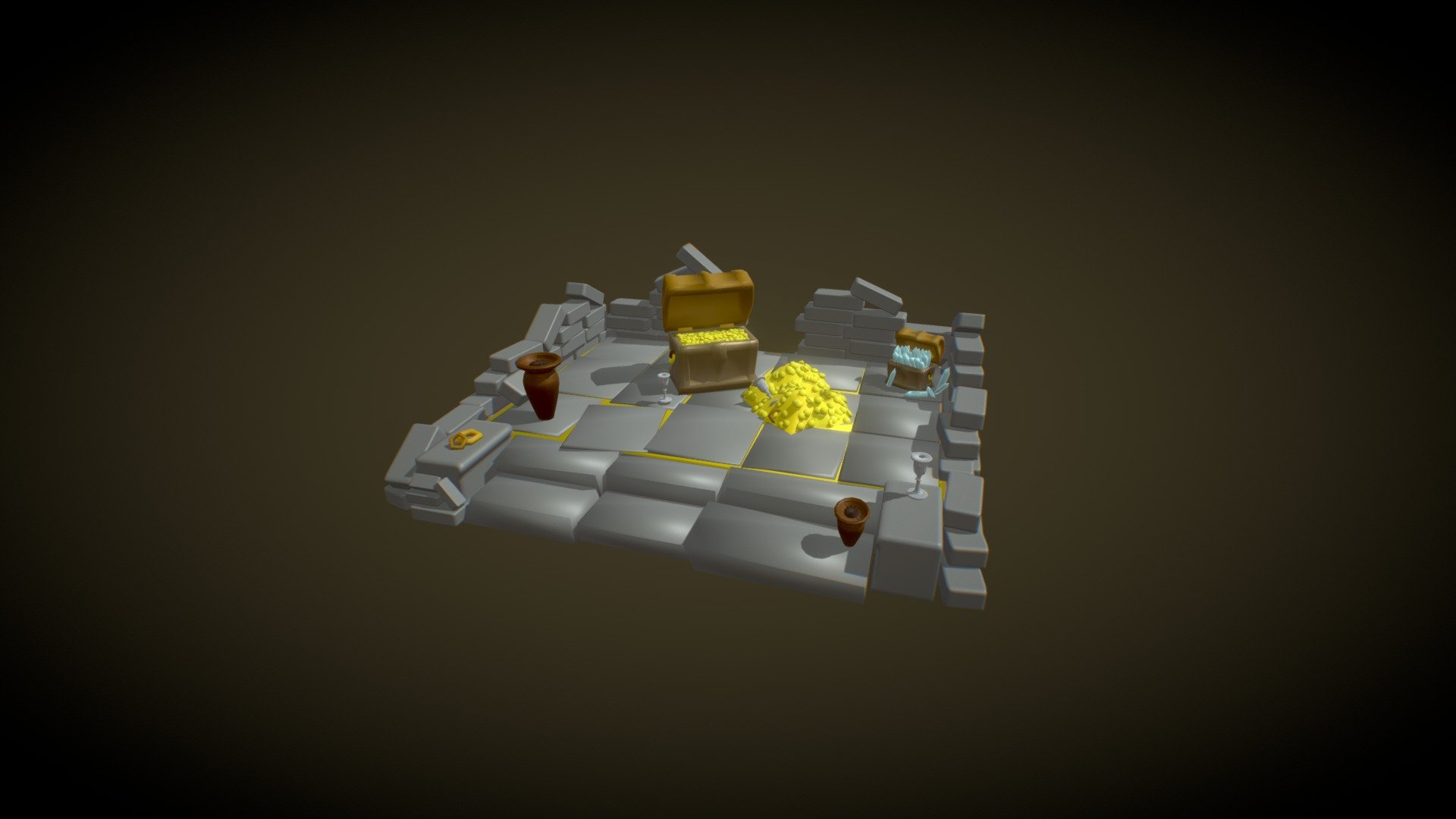 Hidden Treasure - 3D model by alexandramariamc [61c117a] - Sketchfab