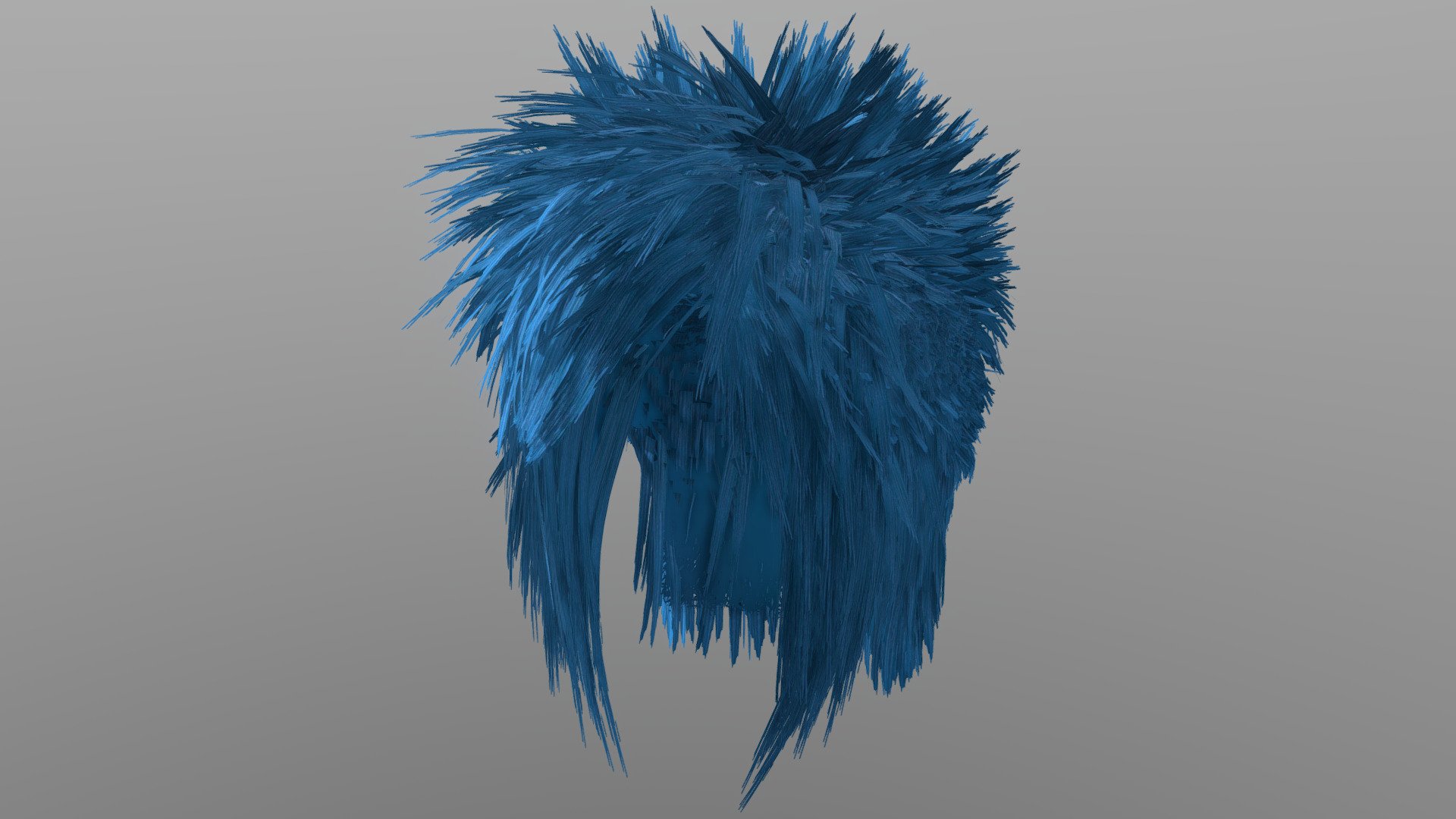 Wild Mullet Hair (Aqua) - Buy Royalty Free 3D model by shimtimultimedia ...