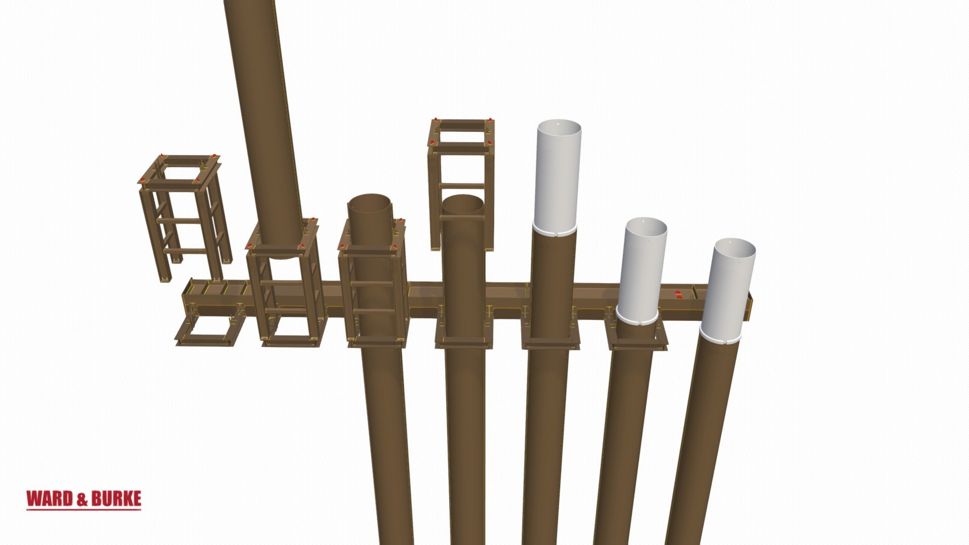 Tubular Pile Piling Guide - 3D model by Ward & Burke (@wardandburke ...