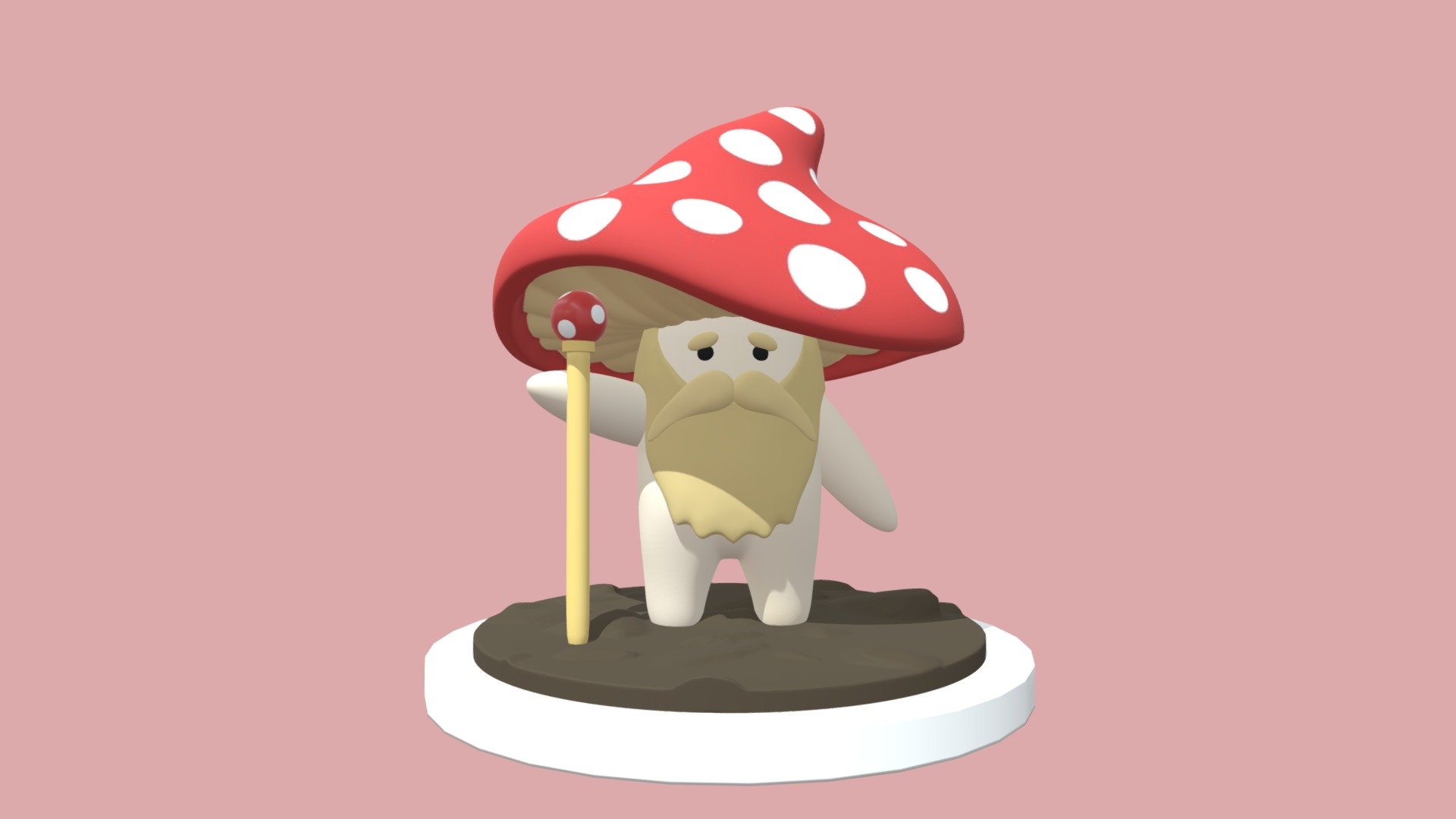 Magic Mushroom - 3D model by themeiqueen [61c58e7] - Sketchfab