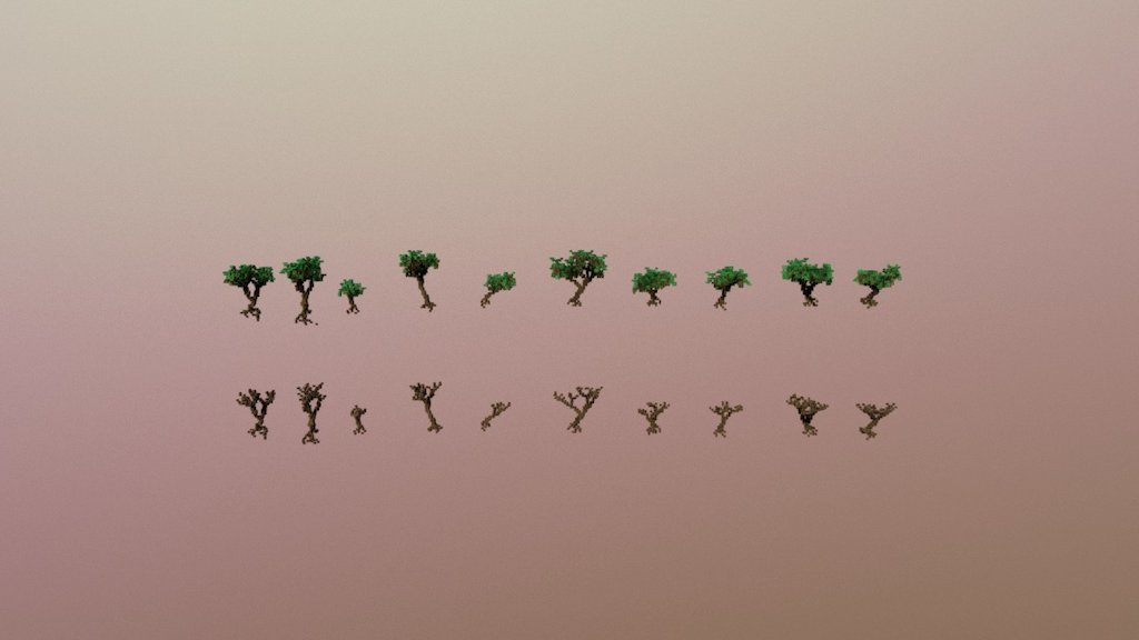 10 Small Custom Leaf Tree-Pack - 3D model by Plutouthere [61c71e8 ...