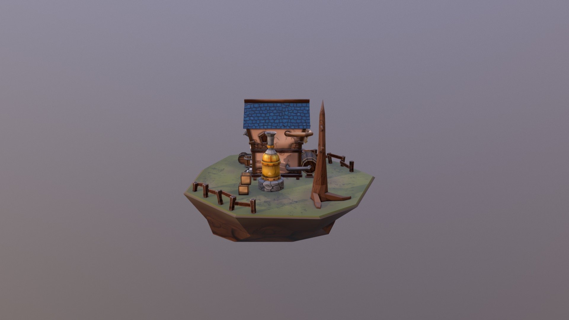 Low Poly Building - 3D model by Chooi.Lw [61c8f28] - Sketchfab