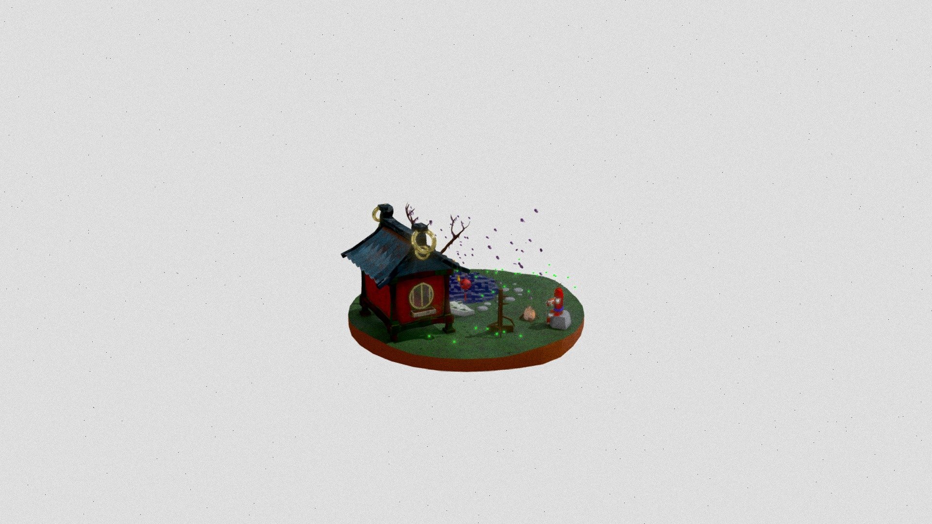 Diorama "Samurai's hut" - 3D model by ezpezggwp (@ezpzggwp) [61ca312 ...