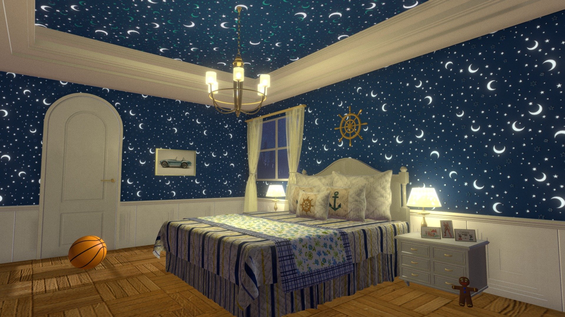 Child's room (night) - House - Room - Download Free 3D model by Jorge ...