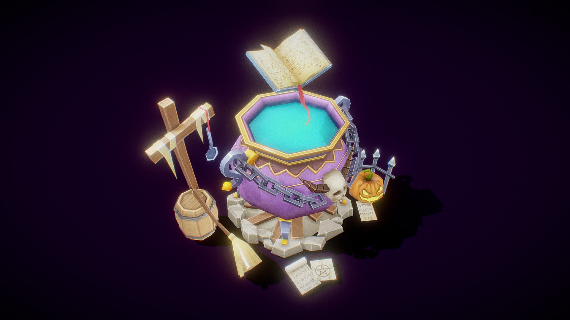 Witch rituals - Buy Royalty Free 3D model by Luna (@StudioLuna ...