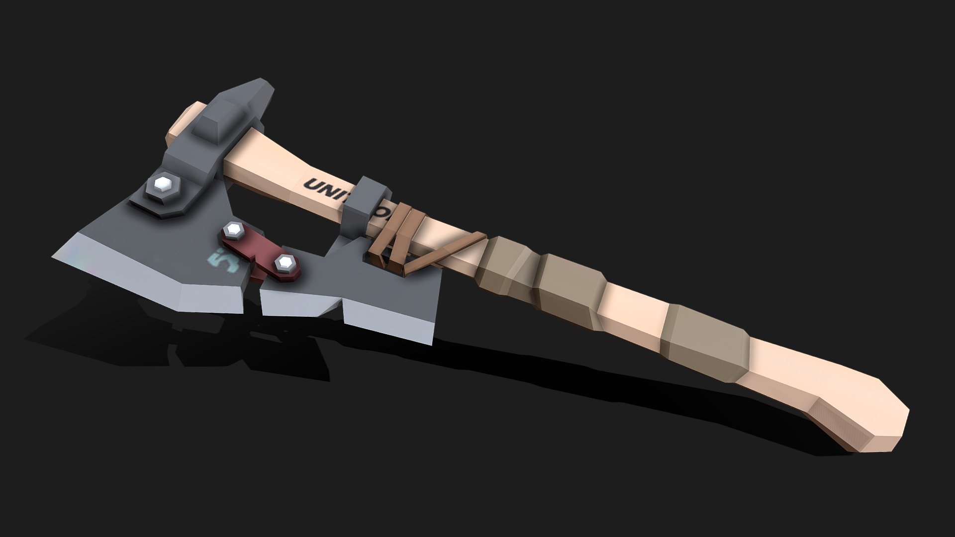 Handmade Axe (Low Poly) - 3D model by Likonisa (@eDU6tjT5IDwTntq ...