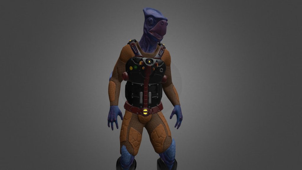 Sci-Fi character - 3D model by Ilan Shoshan (@is95) [61d0337] - Sketchfab