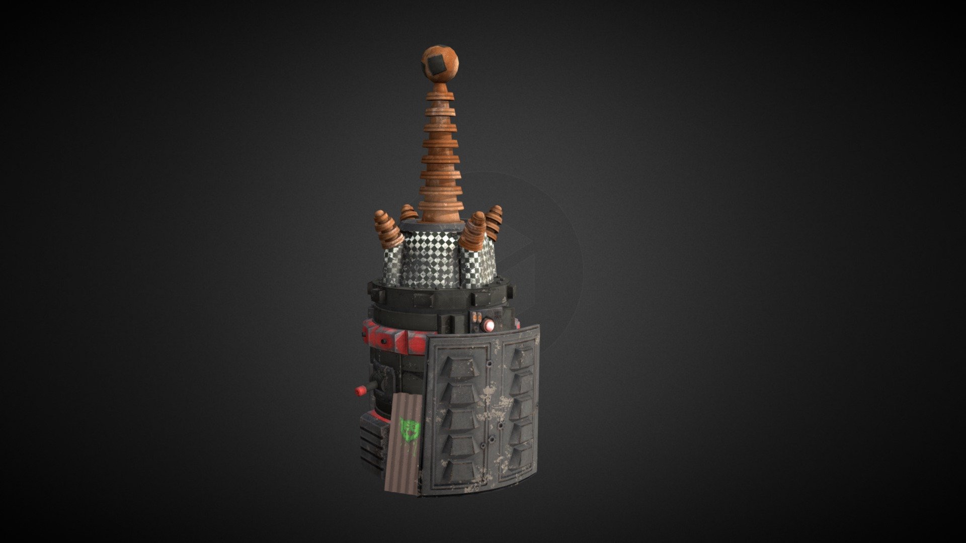 Warhammer 40K Ork Forcefield Generator - 3D model by spectre1130 ...