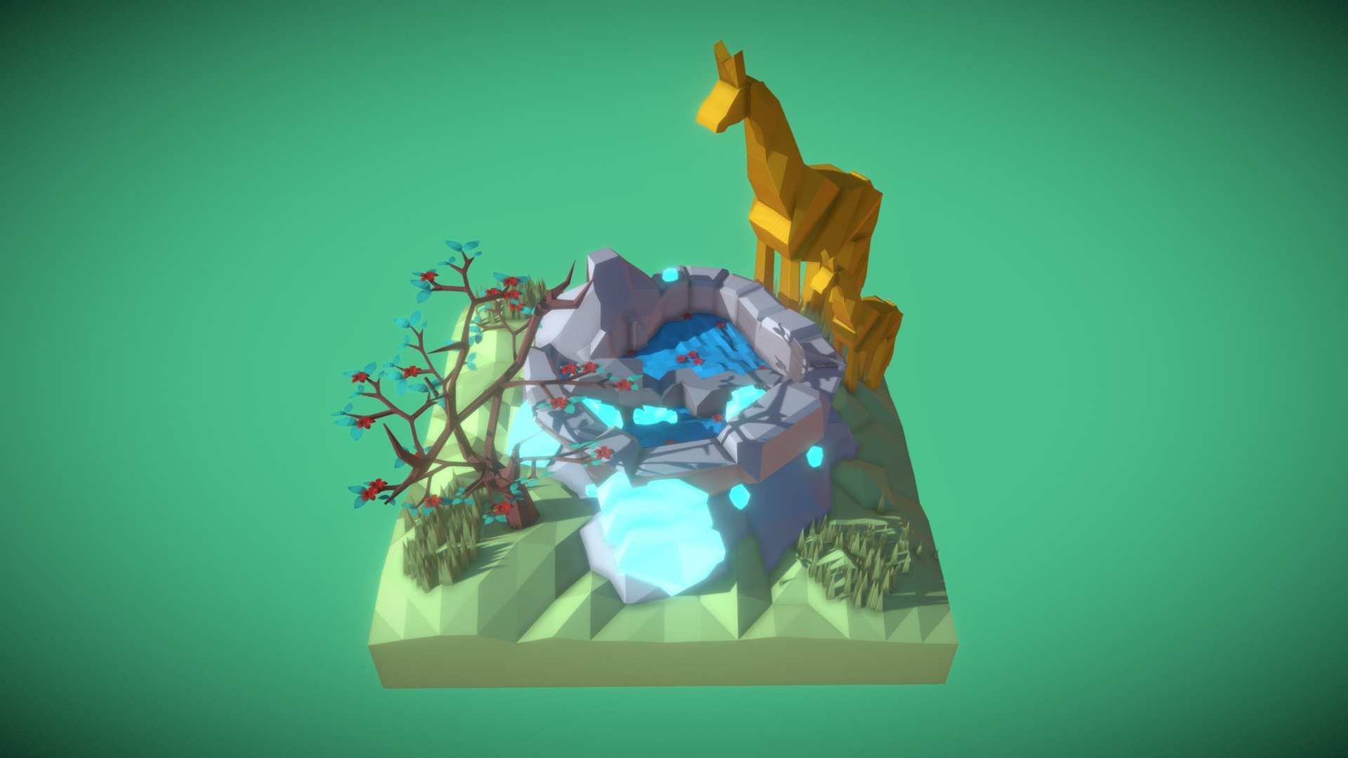 Nature - 3D model by PattaraponSamrum [61d2ffa] - Sketchfab