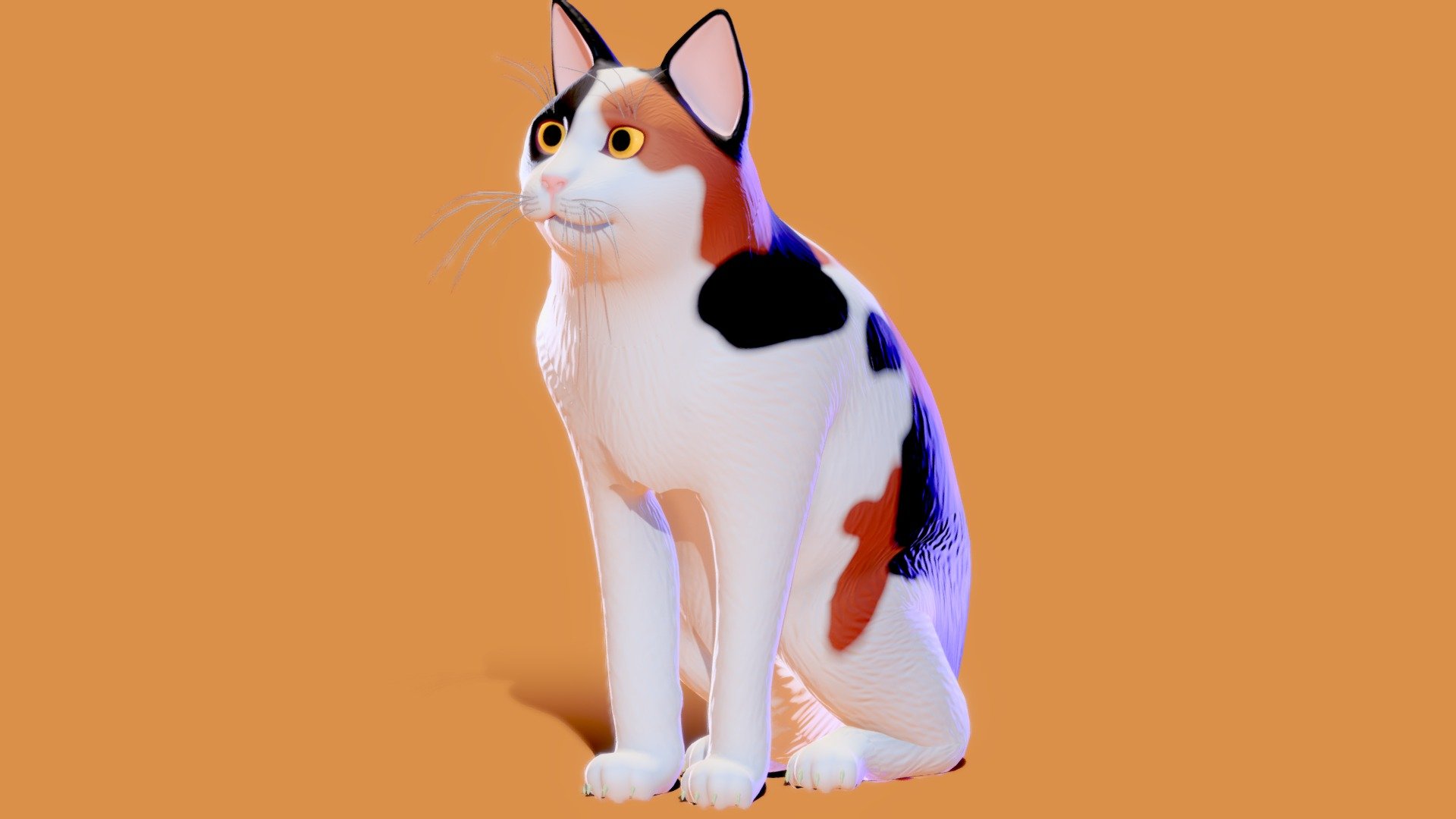 Lowpoly - Stylized cats - Japanese Bobtail Cat - Buy Royalty Free 3D ...