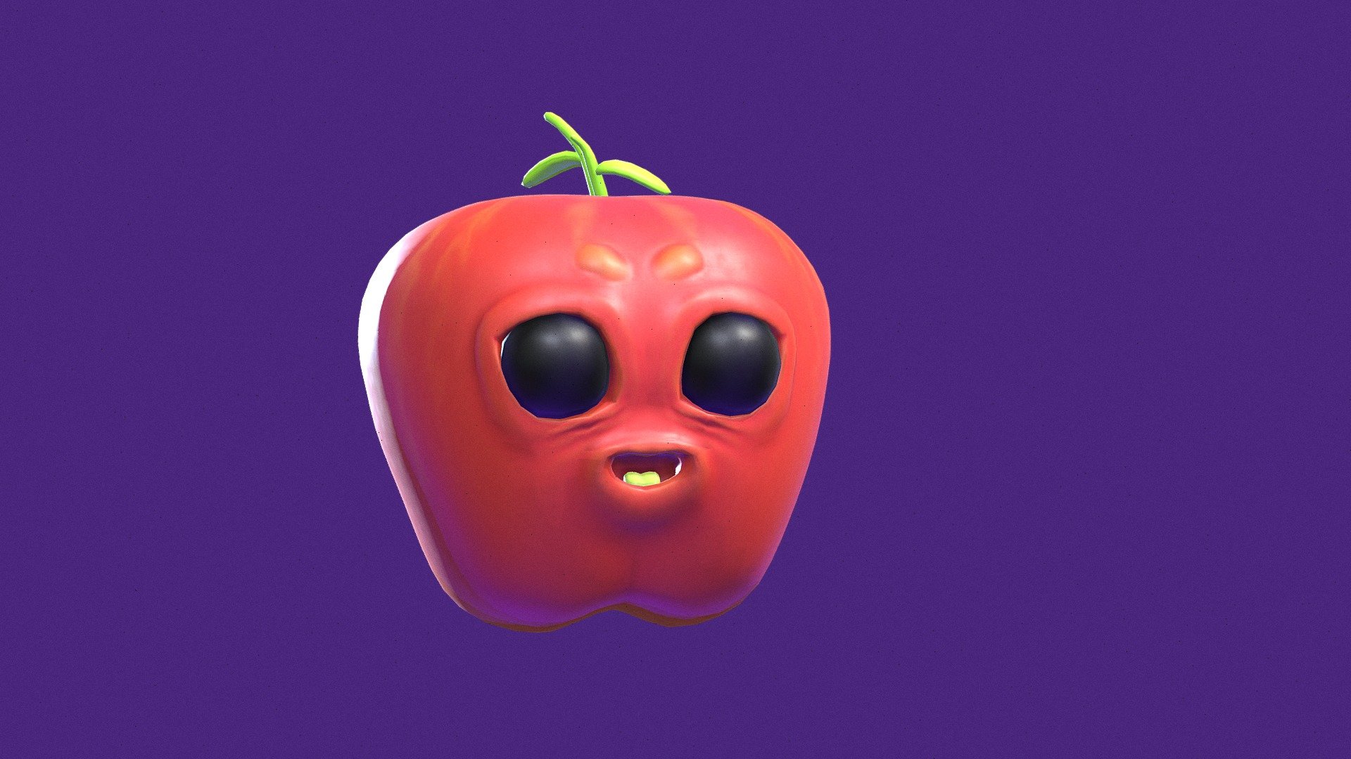 Cute Apple - Buy Royalty Free 3D model by angeldart [61d54b6 ...