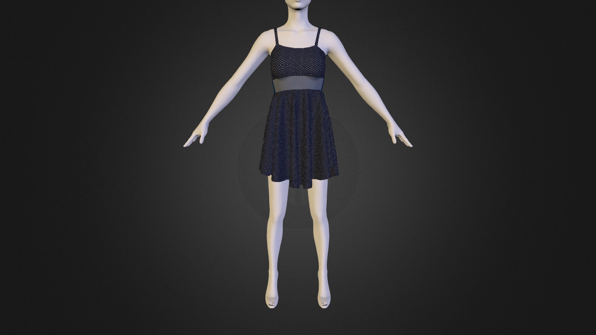 dress - 3D model by jeroen [61d5c2f] - Sketchfab