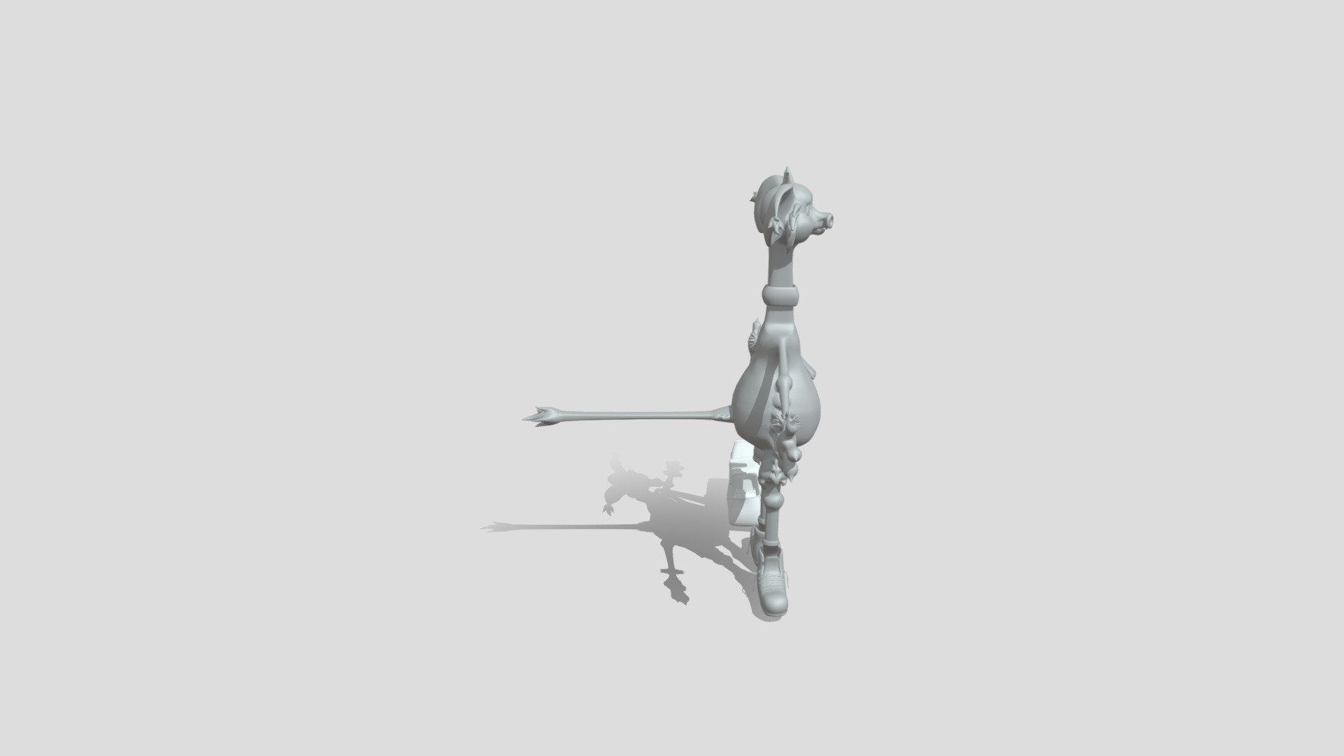 Big Eared Creature and Satchel - 3D model by AJ (@SpaceCadetAJ ...