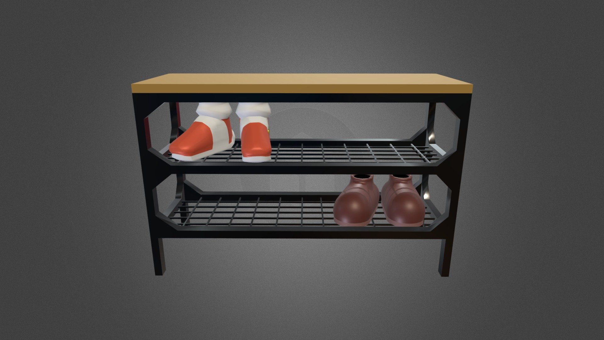 Shoemaker and two pairs of shoes - Download Free 3D model by ...
