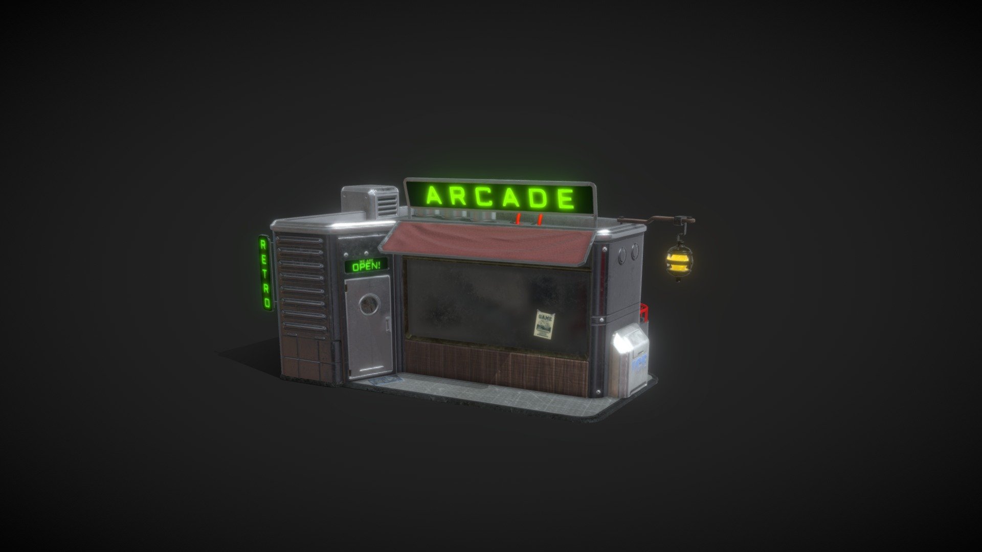 Arcade Hut - 3D model by ElTommyx [61e07d3] - Sketchfab