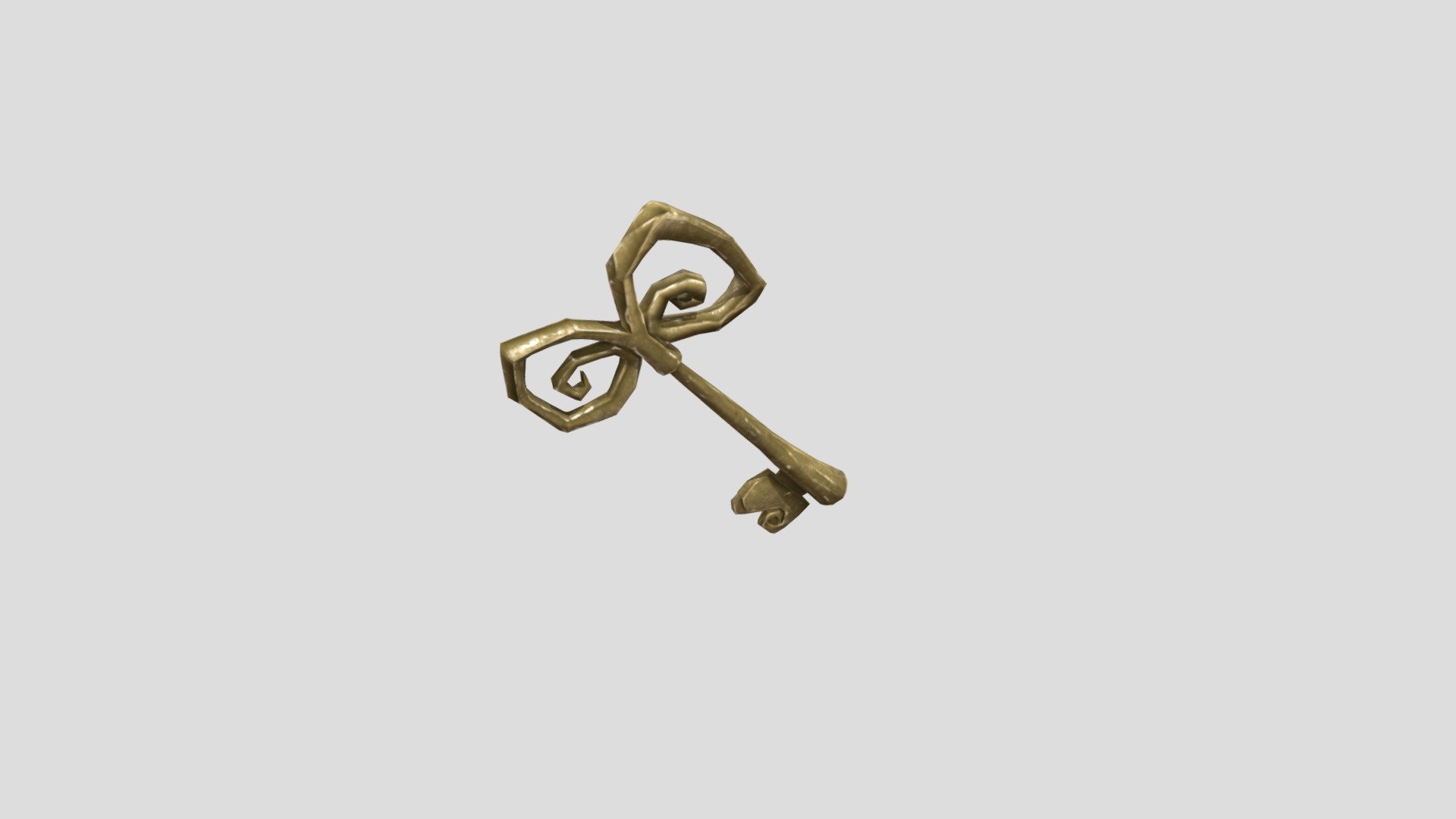 Golden Key - Download Free 3D model by umkhero [61e3988] - Sketchfab