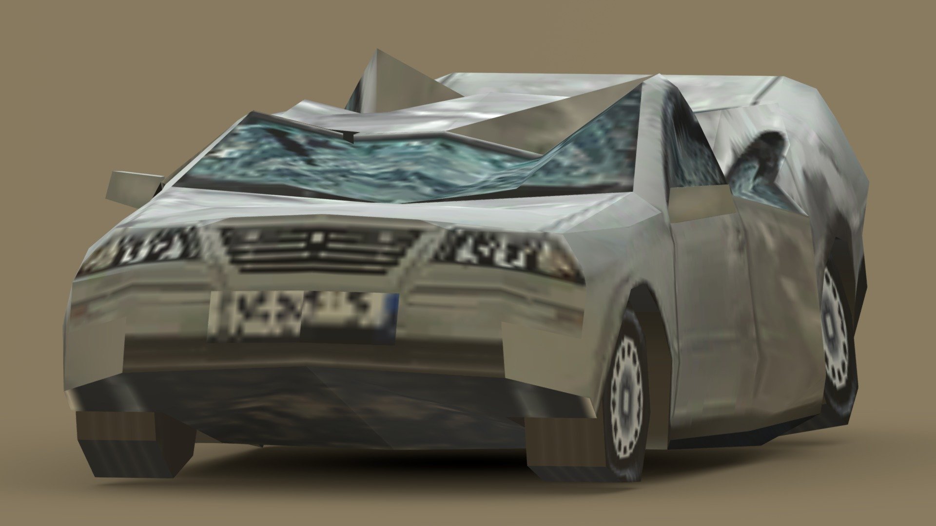 Crash Car - Download Free 3D model by maregajavier [61e39ab] - Sketchfab