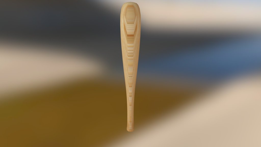 Wooden Bat - 3D model by tsuminati [61e5416] - Sketchfab
