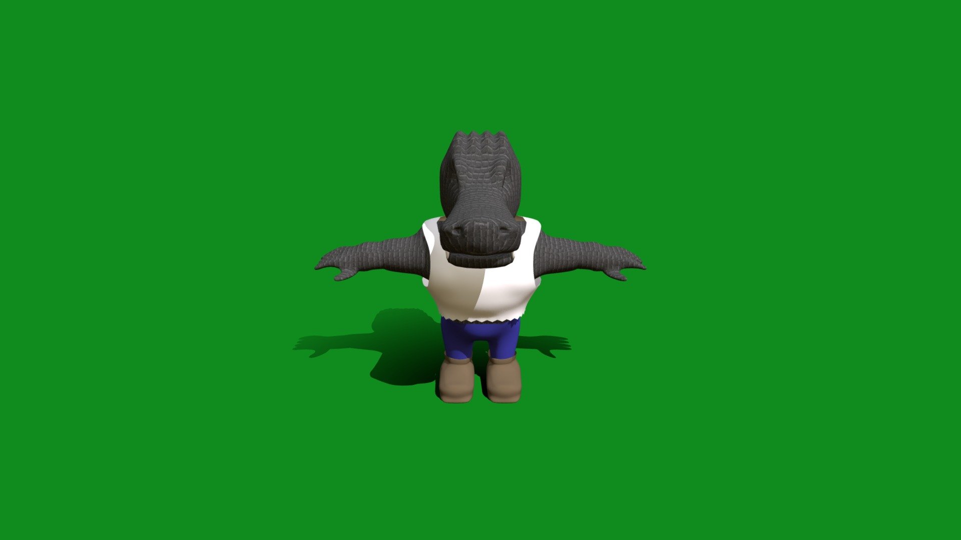 Chibi Croc - Download Free 3D model by Leo's Freelance 3D Artist ...