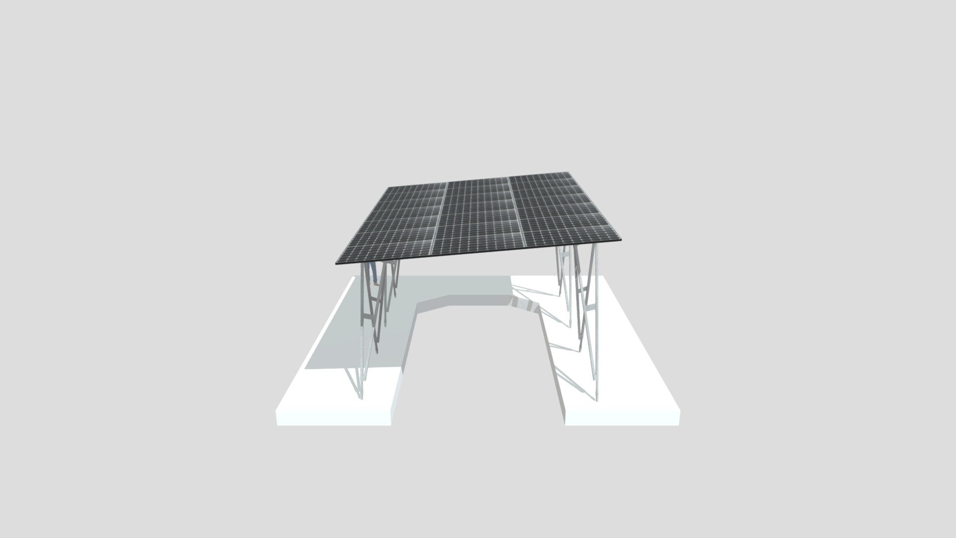 Dock Solar Canopy - 3D model by BKSolarCanopy [61eaced] - Sketchfab