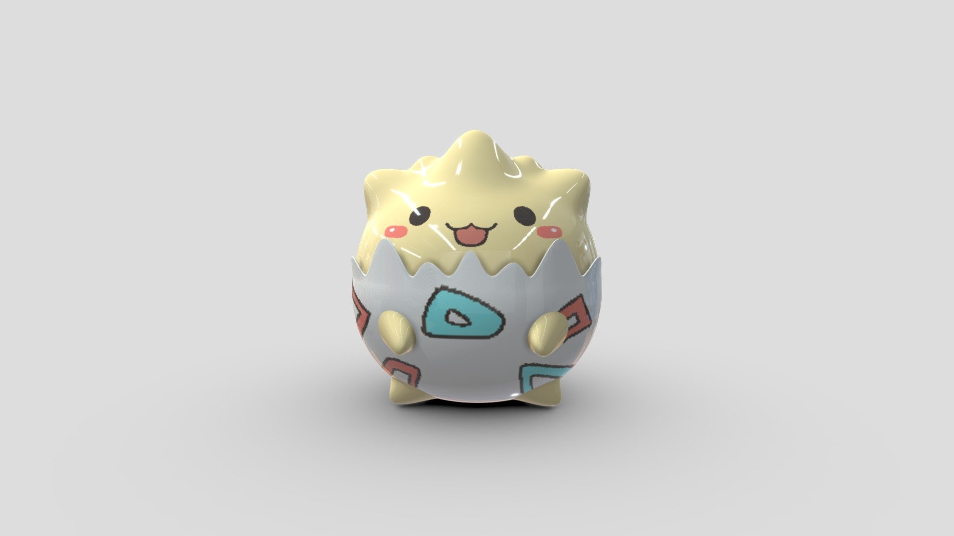 Togepi - 3D model by almfsl (@kane18663) [61eb878] - Sketchfab