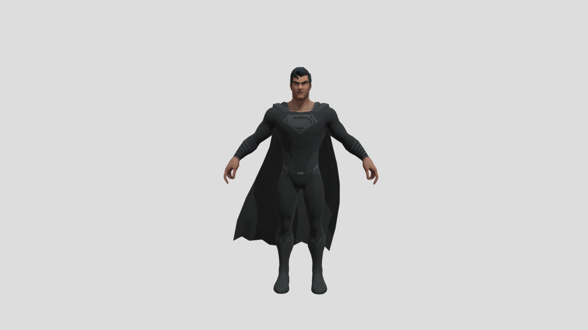 Superman (Textured) (Rigged) - Download Free 3D model by 3D MODELS ...