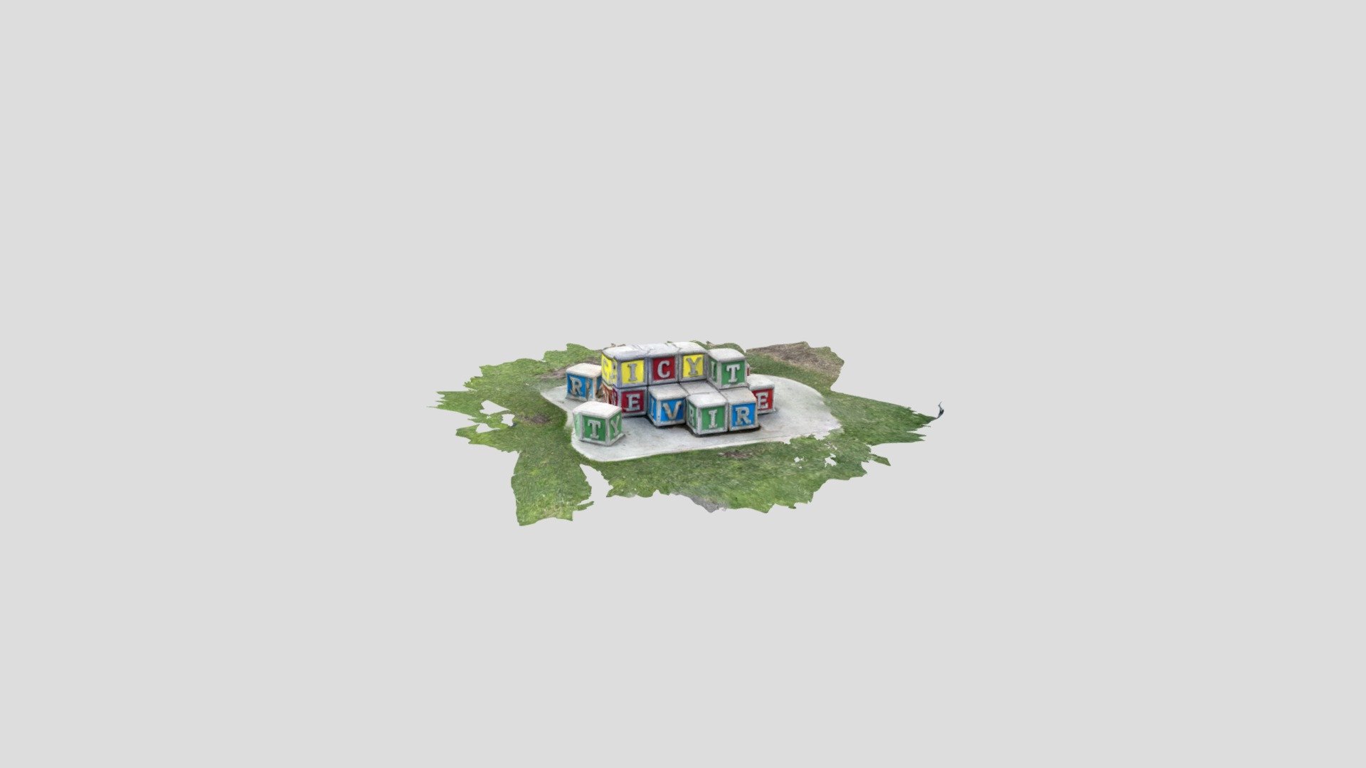 ABC blocks downtown Spokane - Download Free 3D model by wizardpubes ...