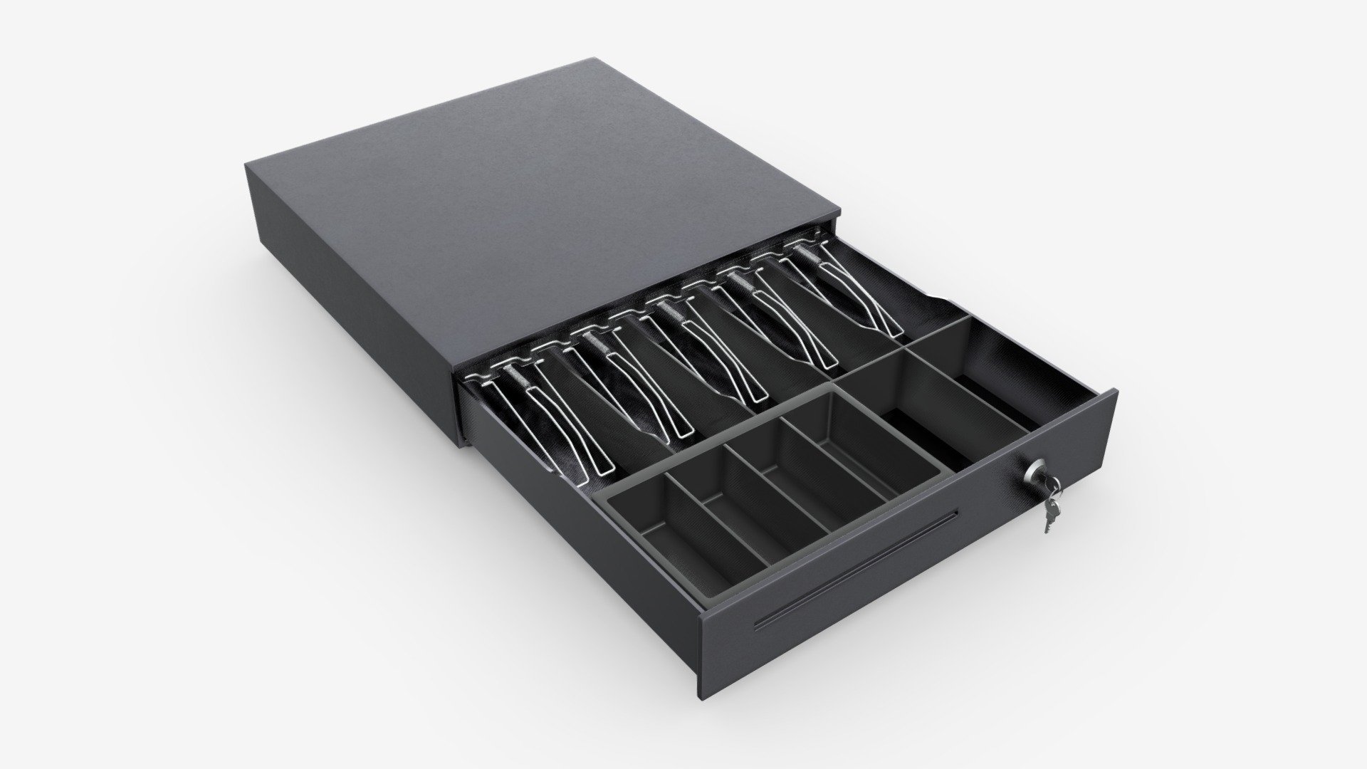 Cash Register Drawer for POS System open - Buy Royalty Free 3D model by ...