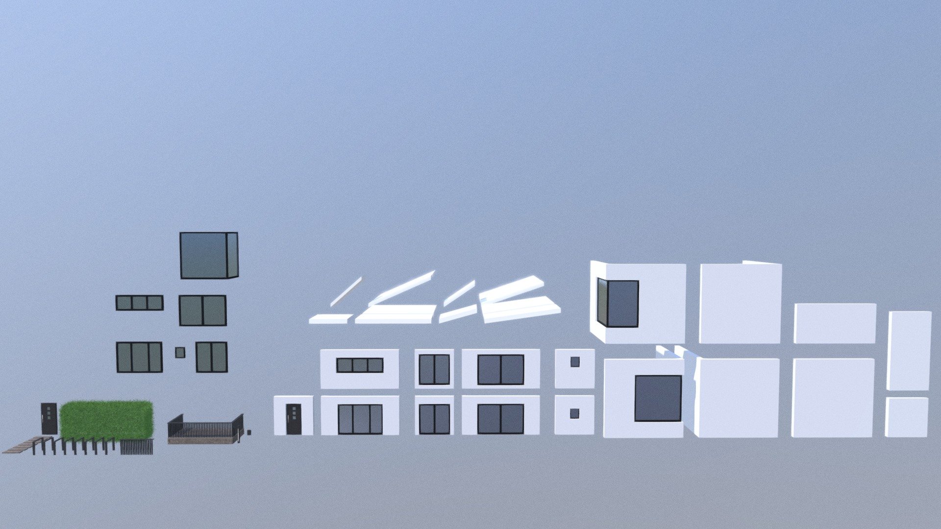 Modular Modern House Pack - Download Free 3D model by CN Entertainment ...