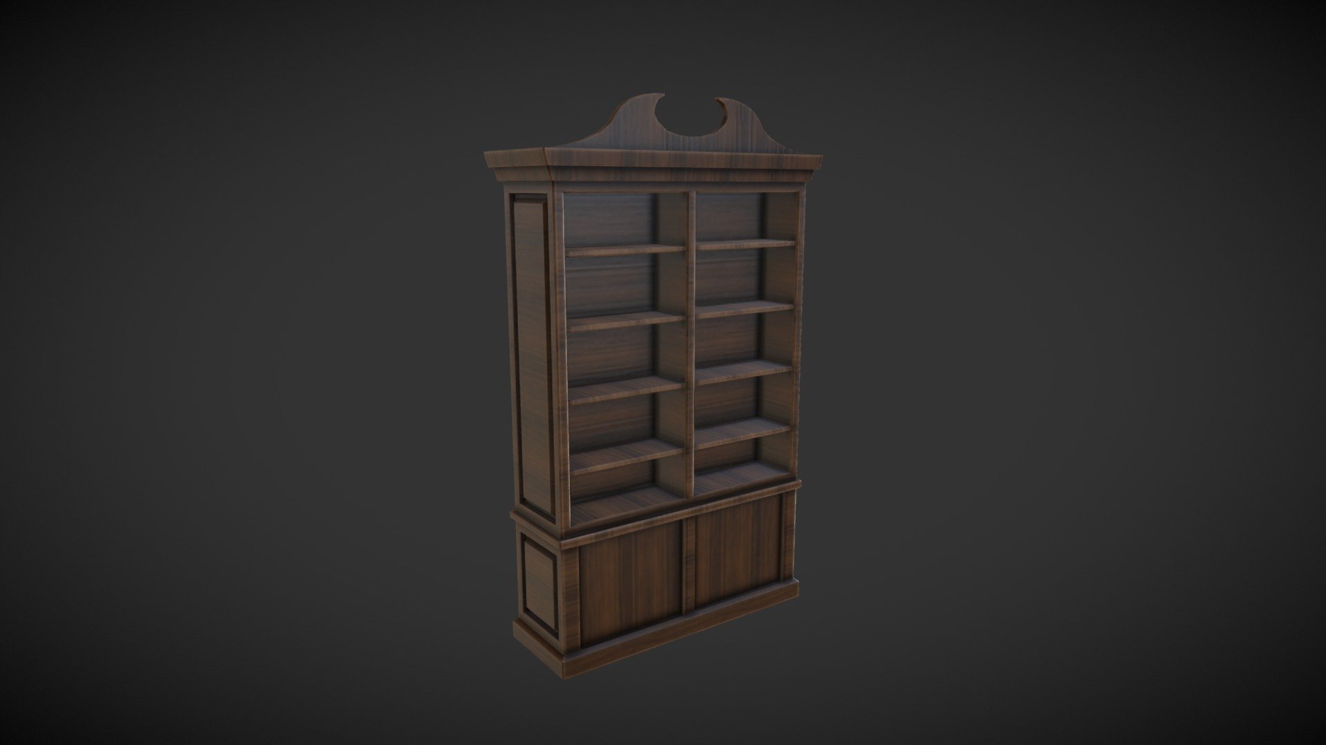 Bookcase - 3D model by Samuel Dickinson (@SDSerenity) [61f31f6] - Sketchfab