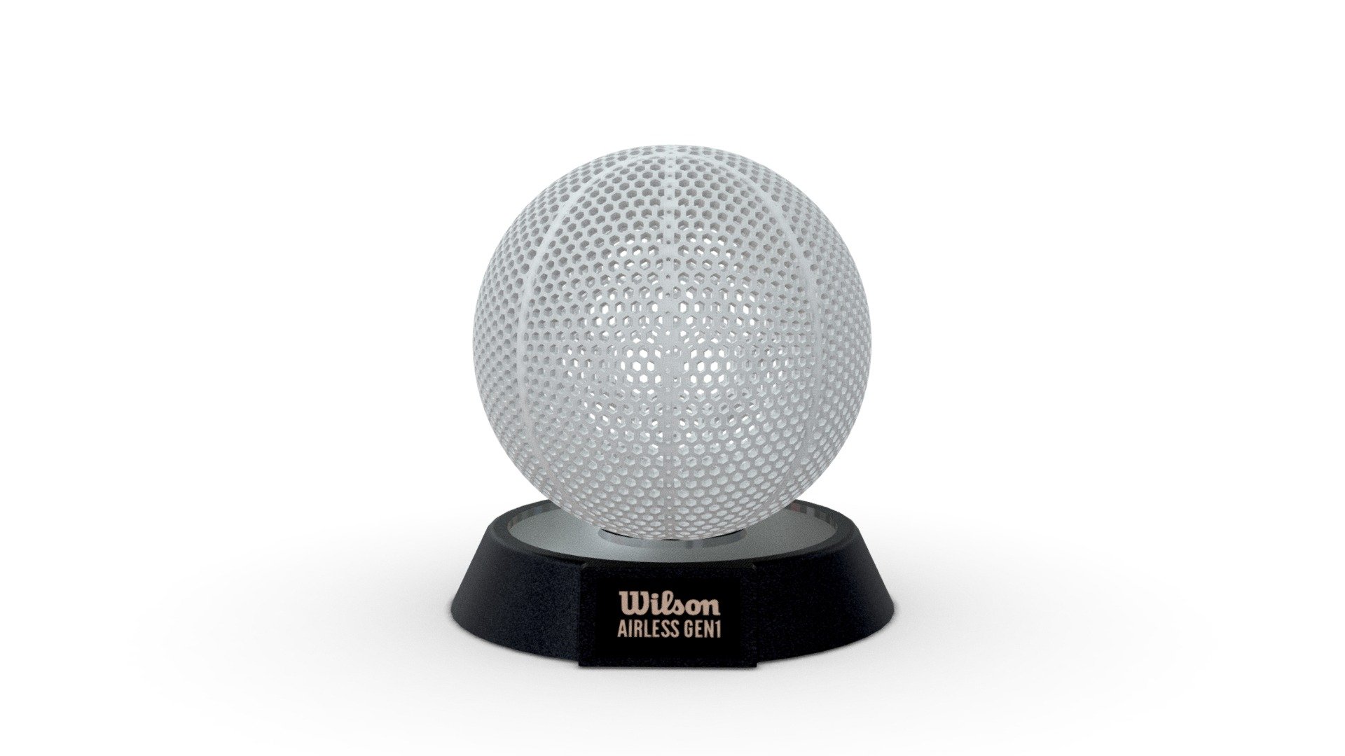 Wilson Airless Gen1 3D-printed basketball - 3D model by rtql8d [61f66c9 ...