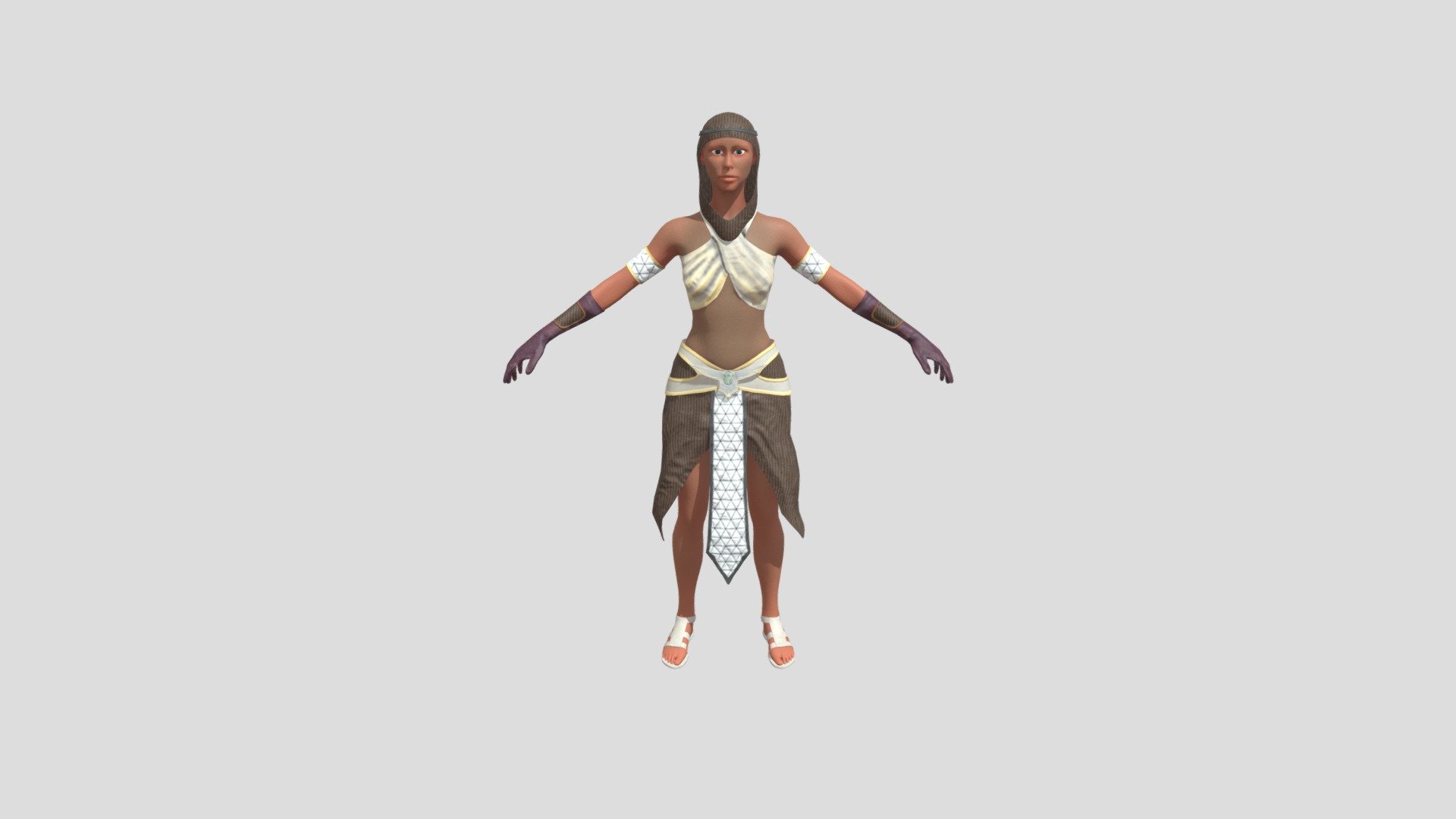 Egyptian Character Rehema Variation 3 - 3D model by creative.avl ...