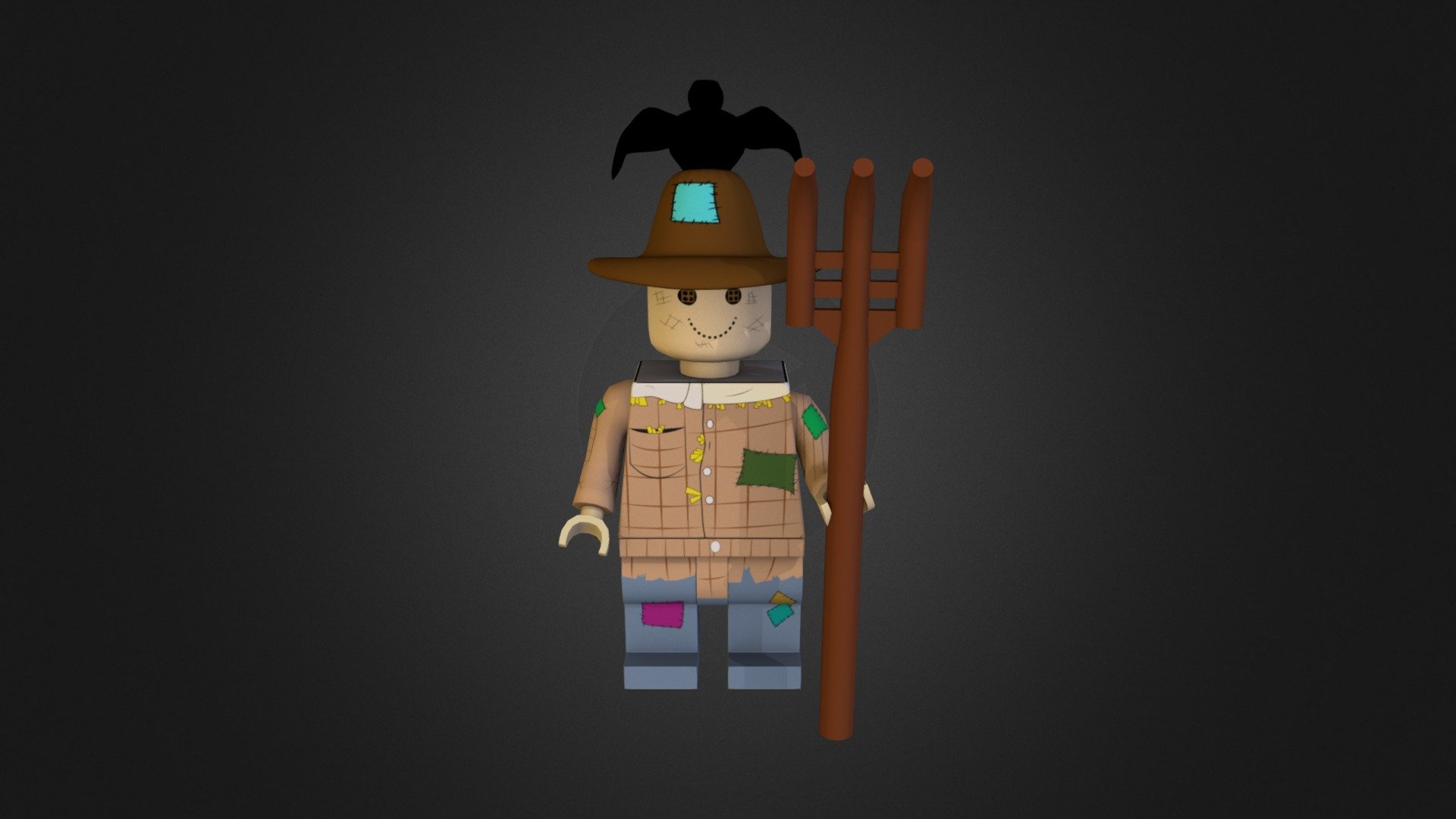 scarecrow - 3D model by sebasgmas [61fa371] - Sketchfab