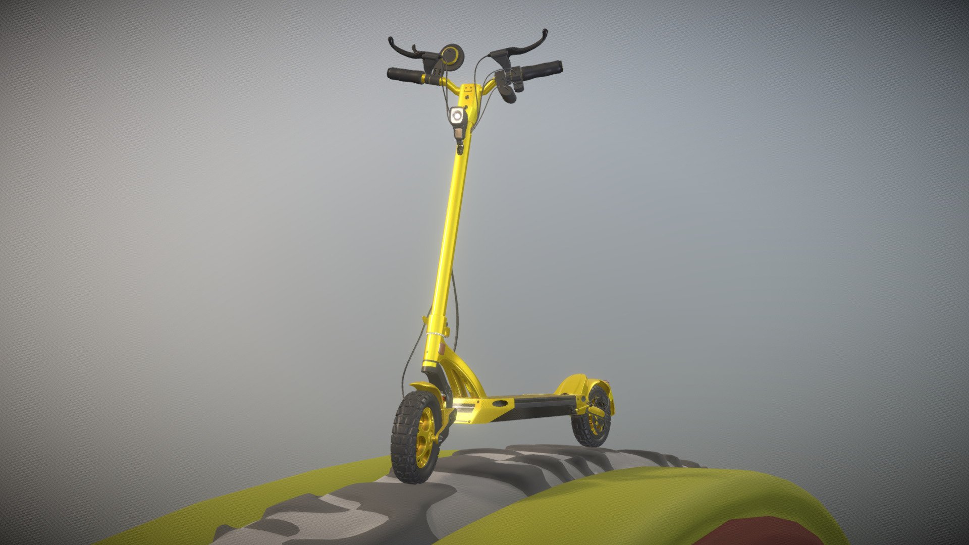 Rigged Off-Road E-Scooter Low-Poly (Hornet) - Buy Royalty Free 3D model ...