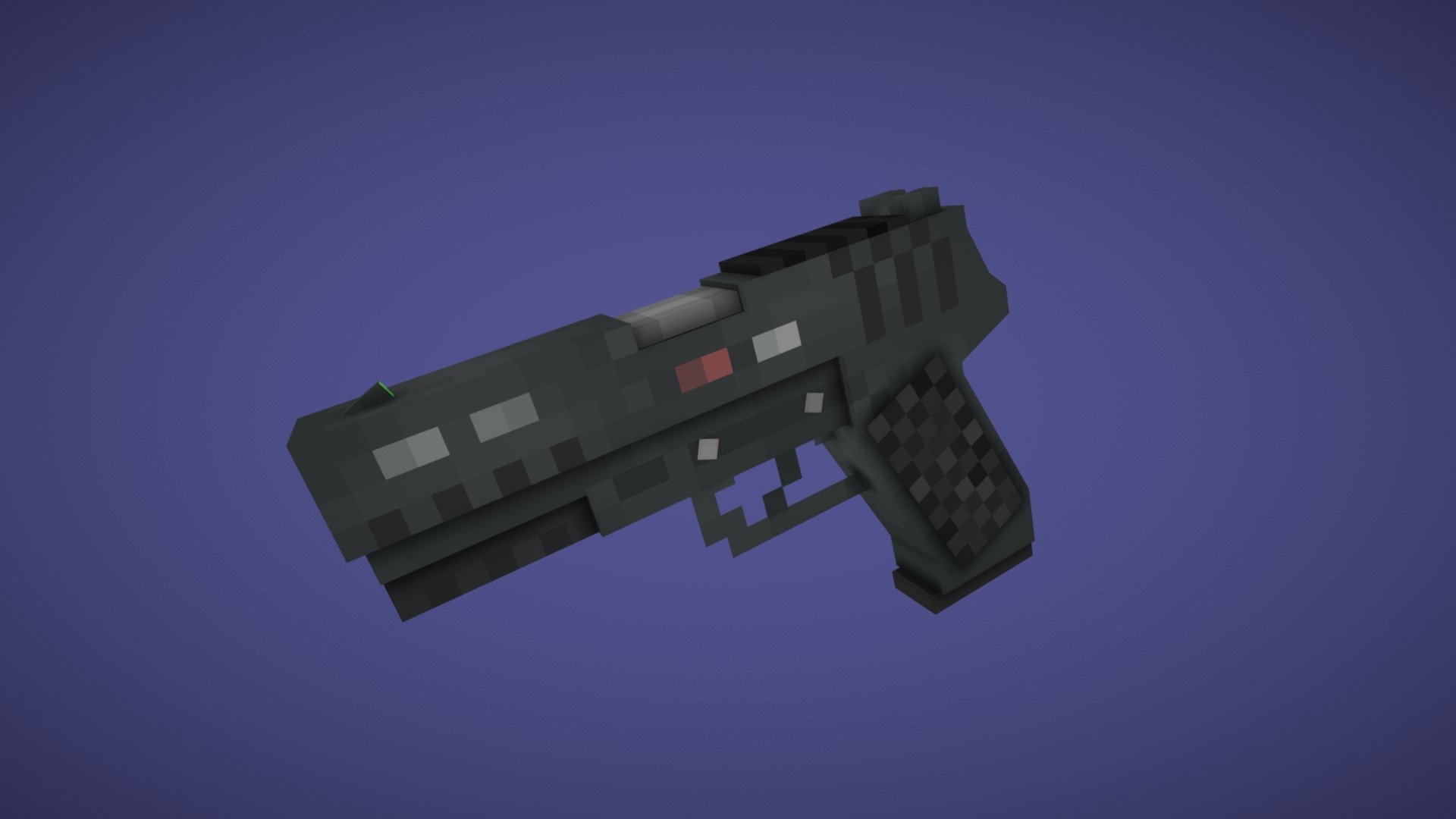 Pistol - BlockBench - 3D model by CLASS565 [61fe363] - Sketchfab