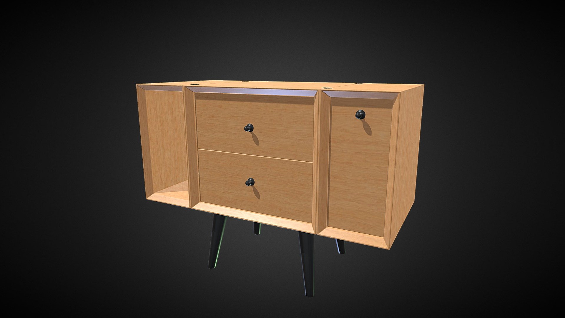 Wooden Drawer - Download Free 3D model by diop.mamadi [6200811] - Sketchfab